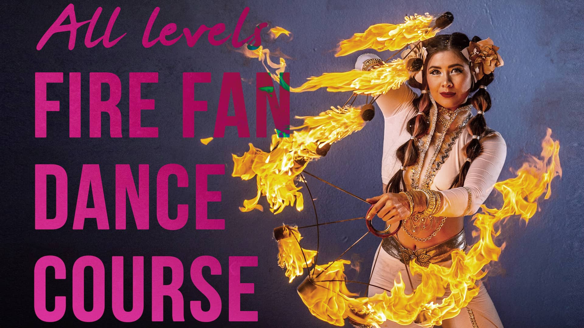 Fire Fan Dancing with FireLily Dance