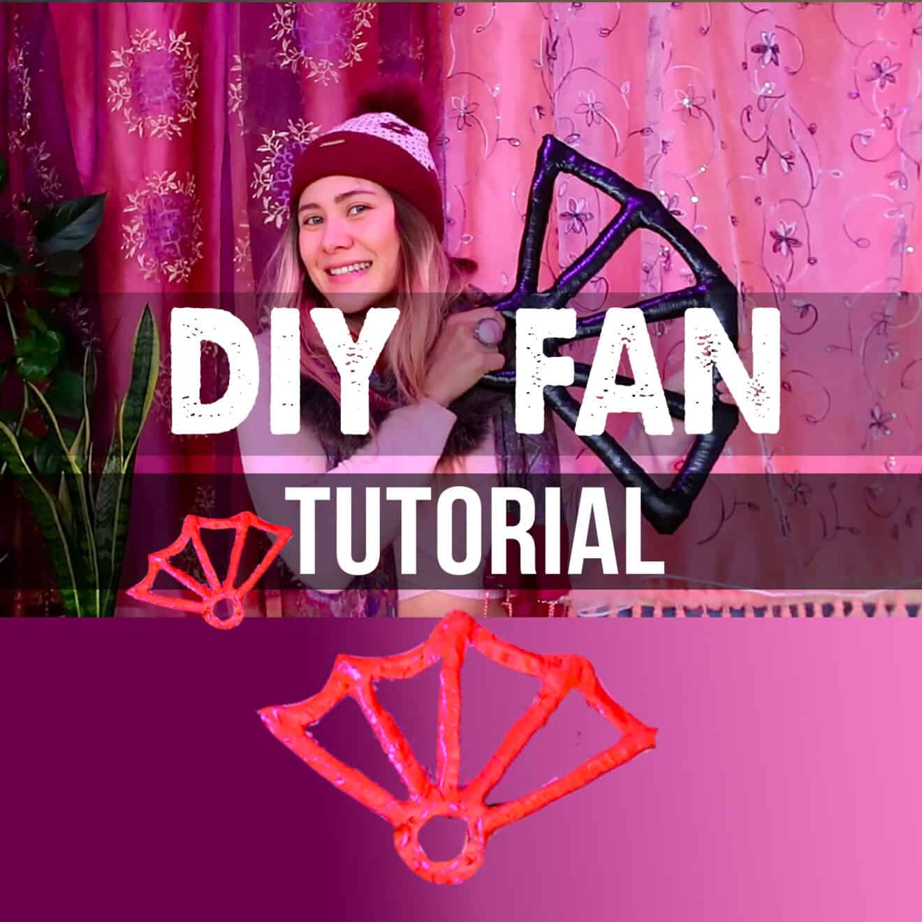 How To Make Your Own Practice Fans - FireLily